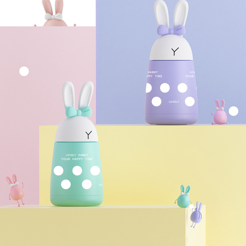 Stainless Steel Thermos Cartoon Rabbit For Tea Vacuum Cartoon Coffee ...