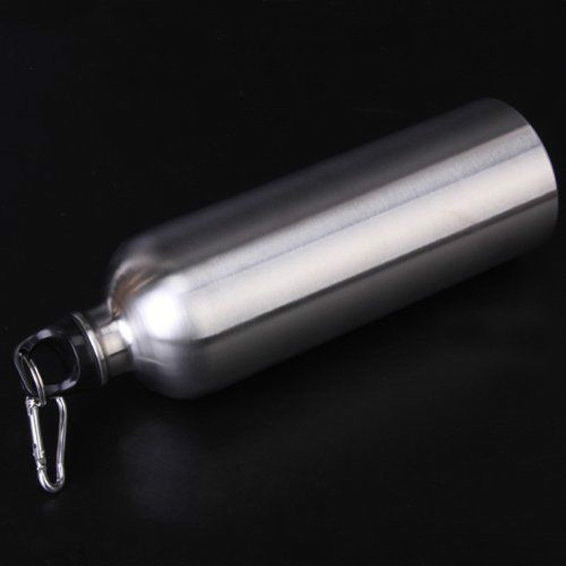 New Silver Water Stainless Steel Double Vacuum Insulated Bottle Sport ...